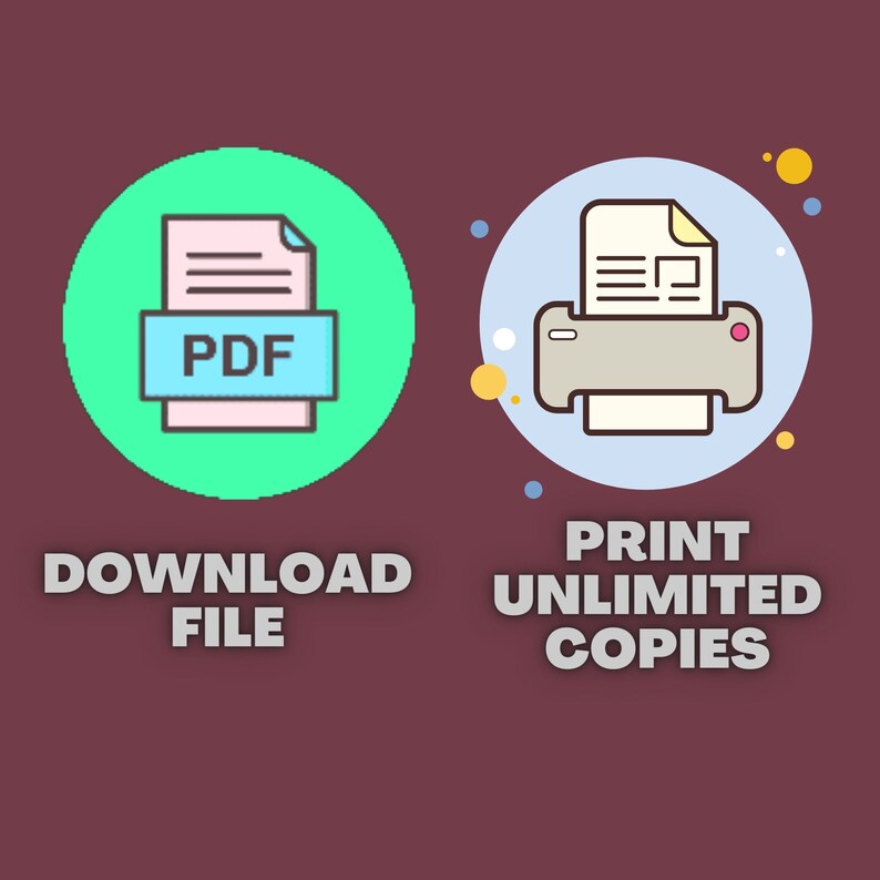 Bookish Stationery 8.5x11 Printable Paper Instant Download - Etsy