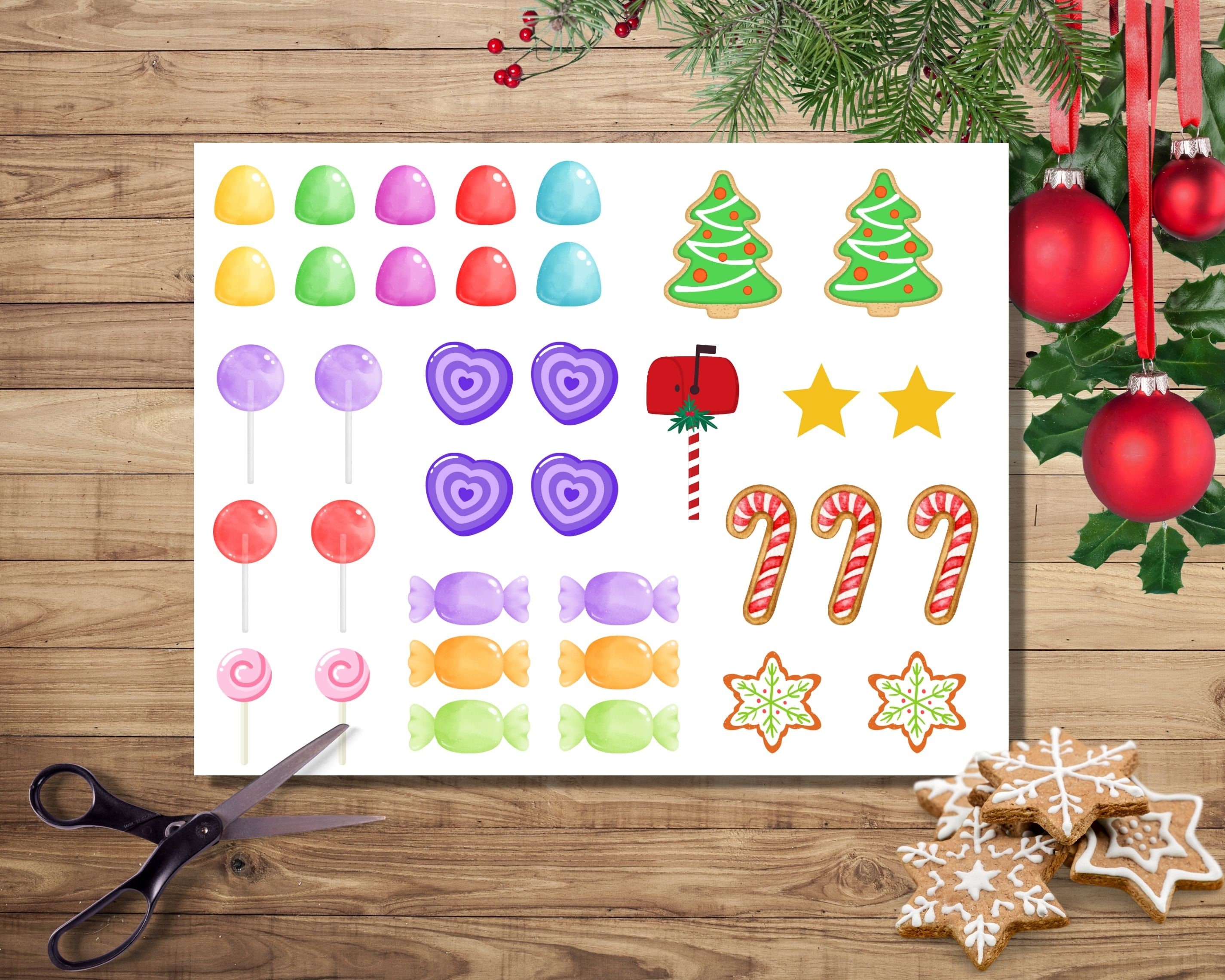 Gingerbread House Decorating Kit, Printable Gingerbread, Christmas ...