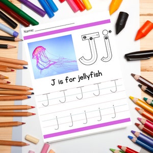 26 Printable Alphabet Tracing Pages 26 Letters With Real Animal ...