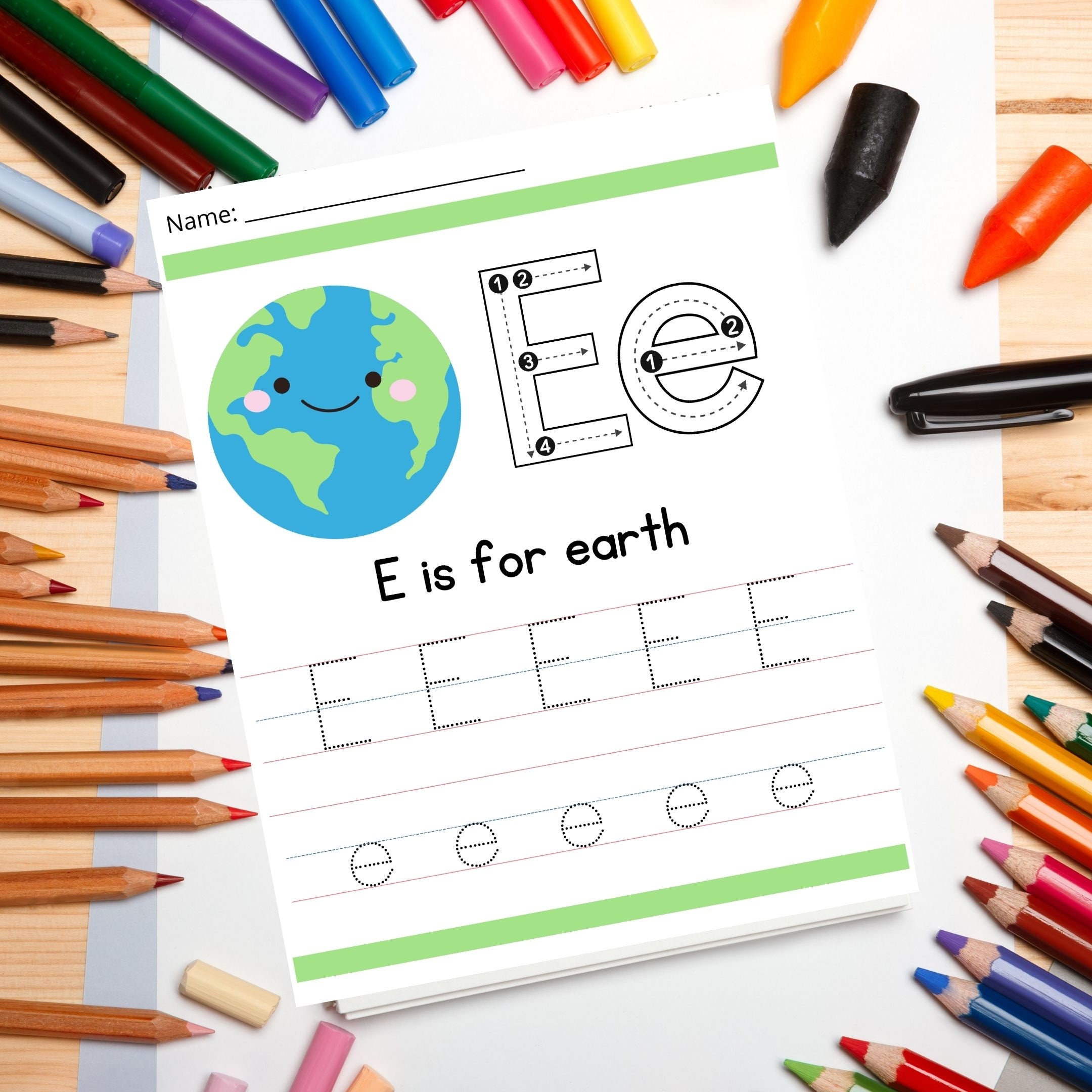 26 Printable Alphabet Tracing Pages 26 Letters With Pictures Uppercase ...