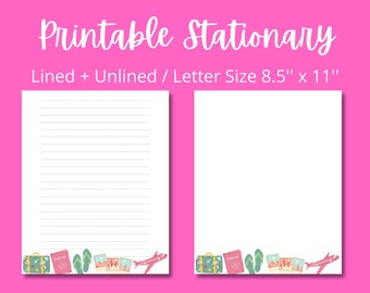 Printable Stationery Bundle With Borders Printable Note - Etsy