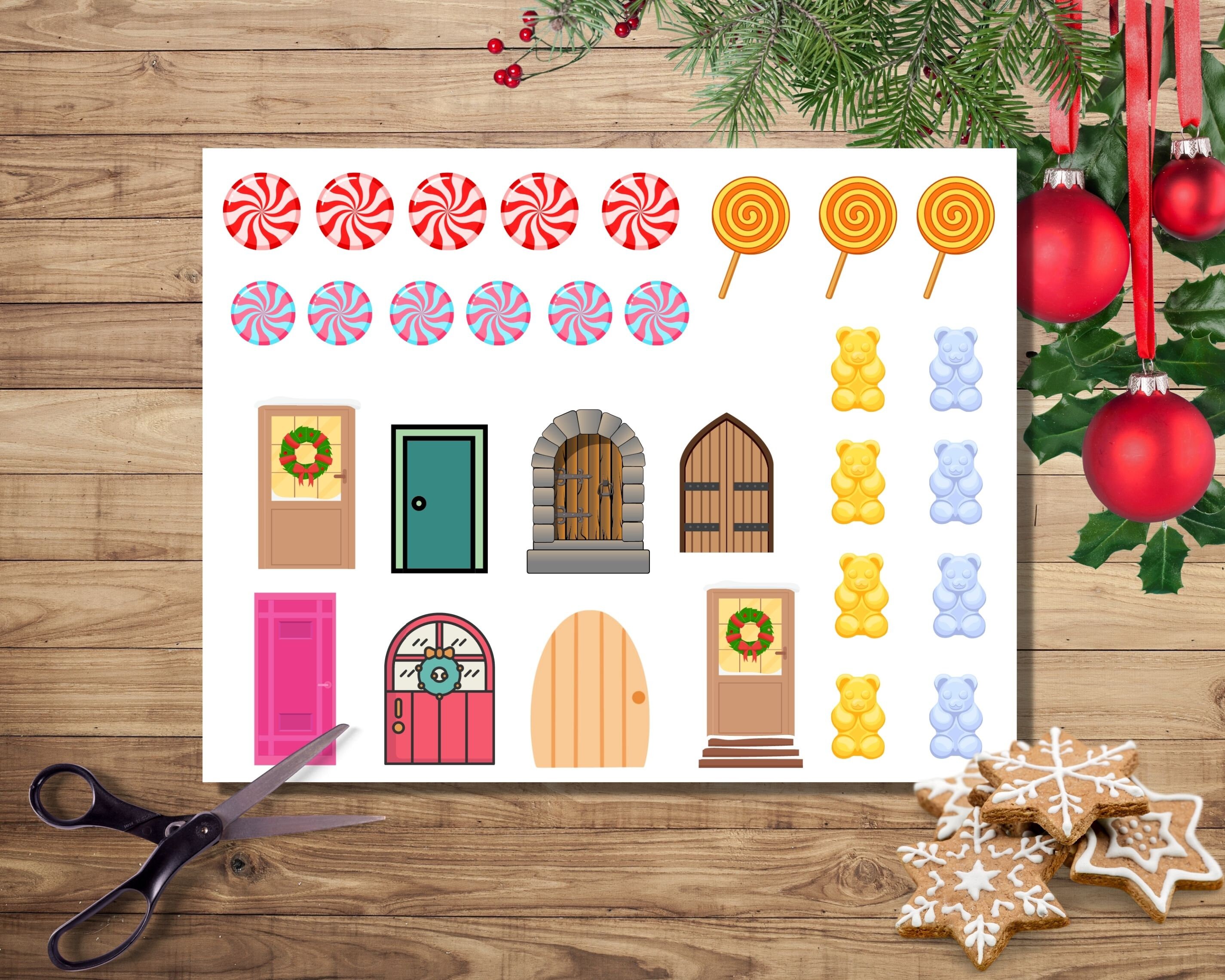 Gingerbread House Decorating Kit, Printable Gingerbread, Christmas ...