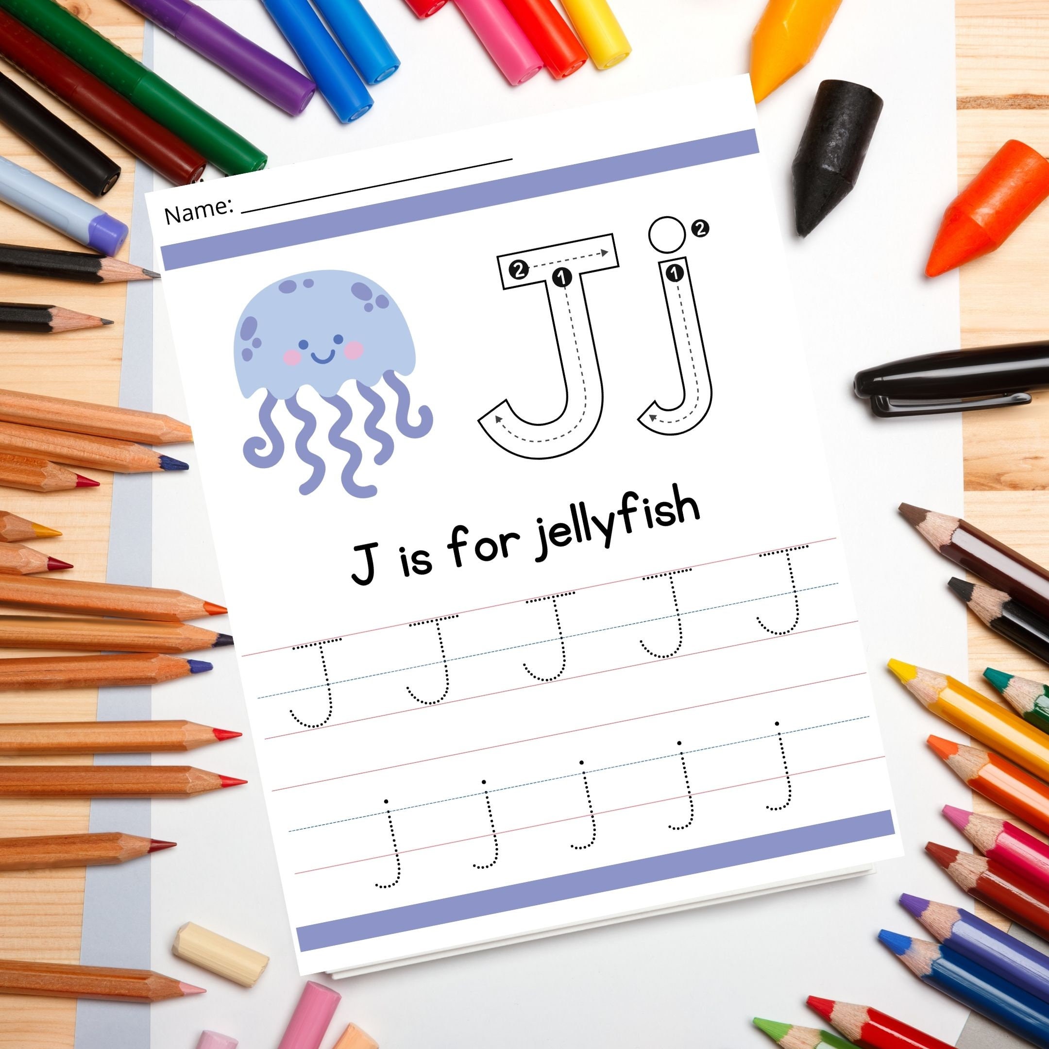 26 Printable Alphabet Tracing Pages 26 Letters With Animals Uppercase ...