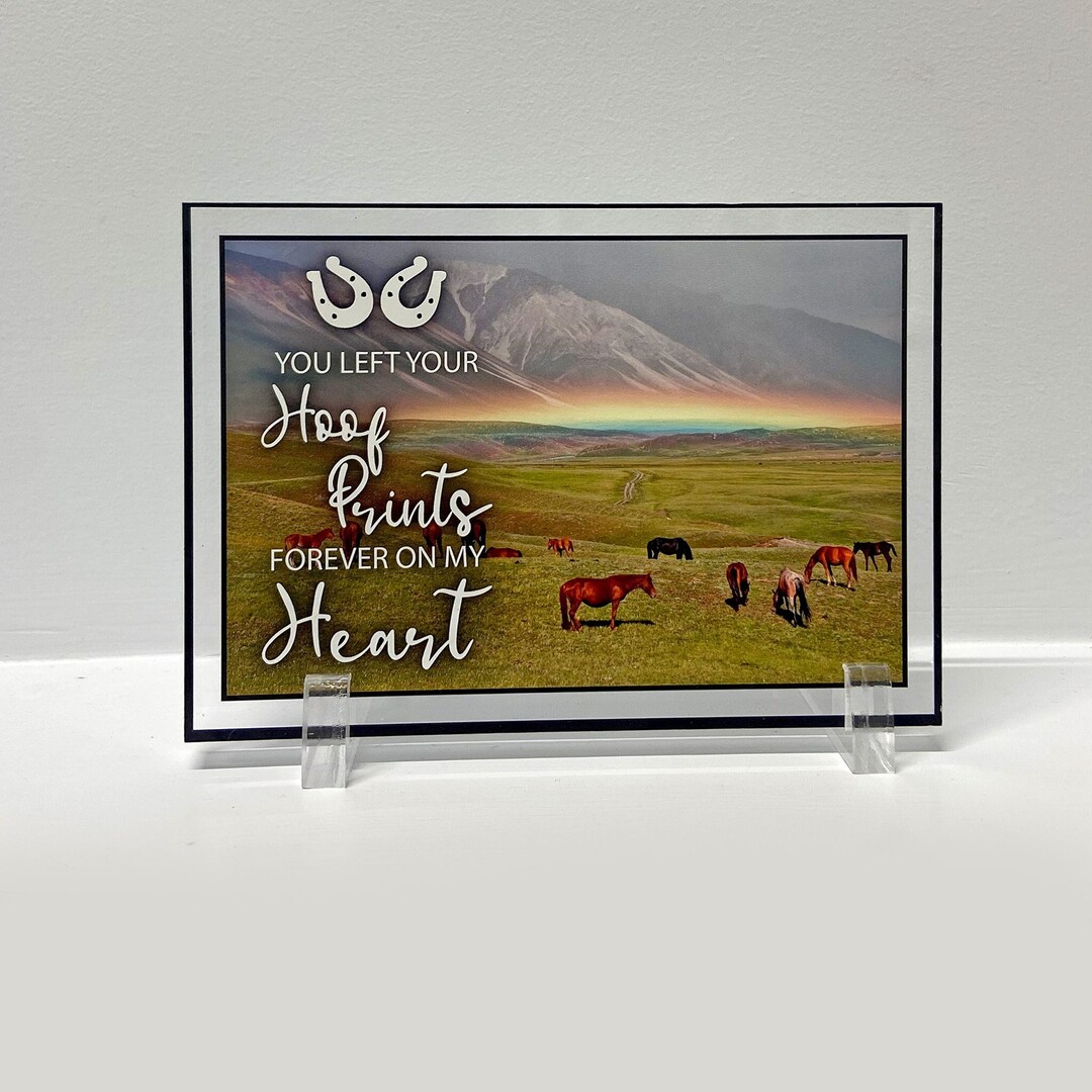 Rainbow Bridge Horse Memorial Plaque | Sympathy Gift Pet Loss ...
