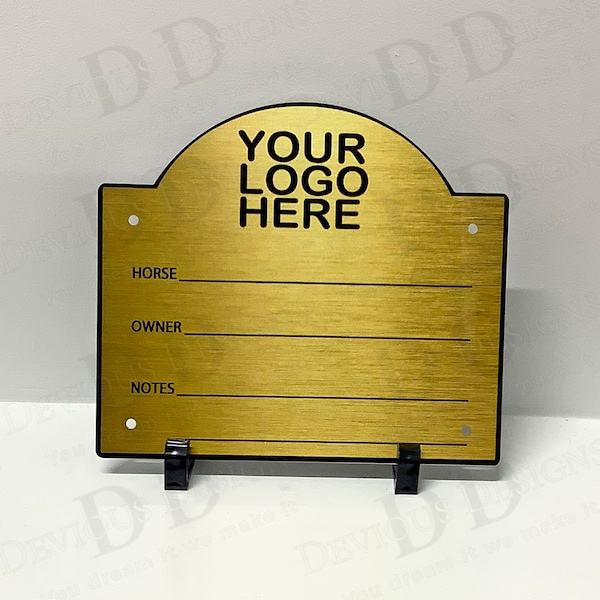 Stall Name Plate Horse Logo - Etsy