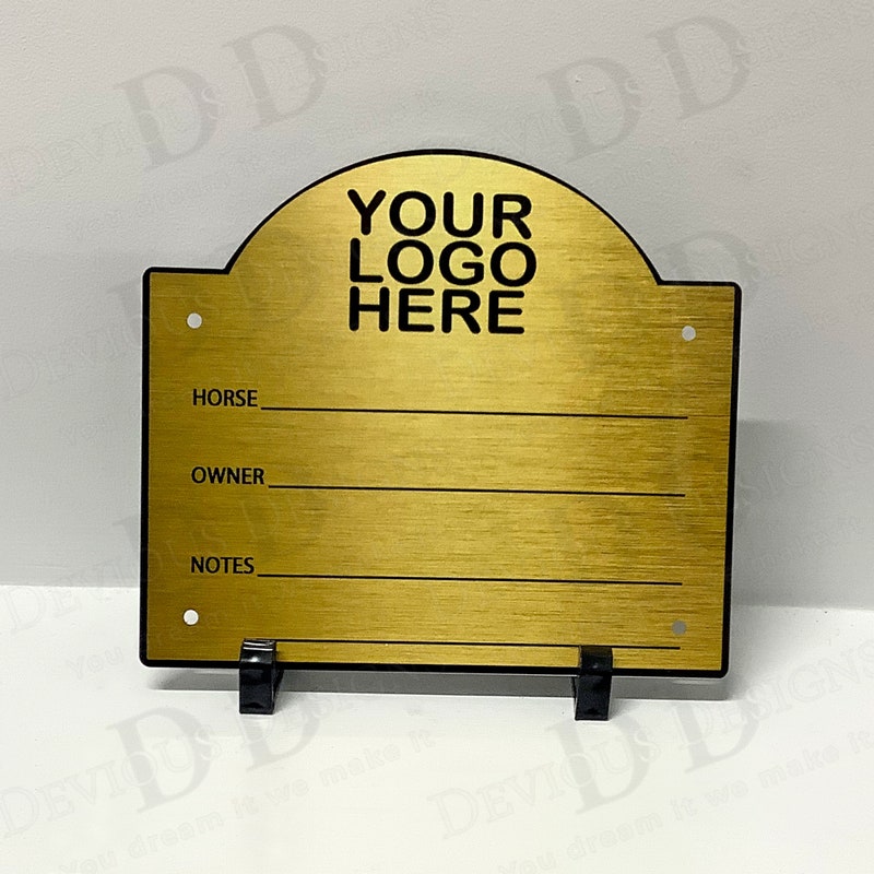 Stall Name Plate - Etsy