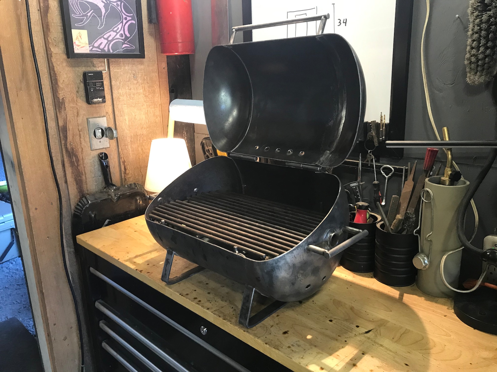 Welded Steel BBQ Smoker Grill Propane Tank - Etsy