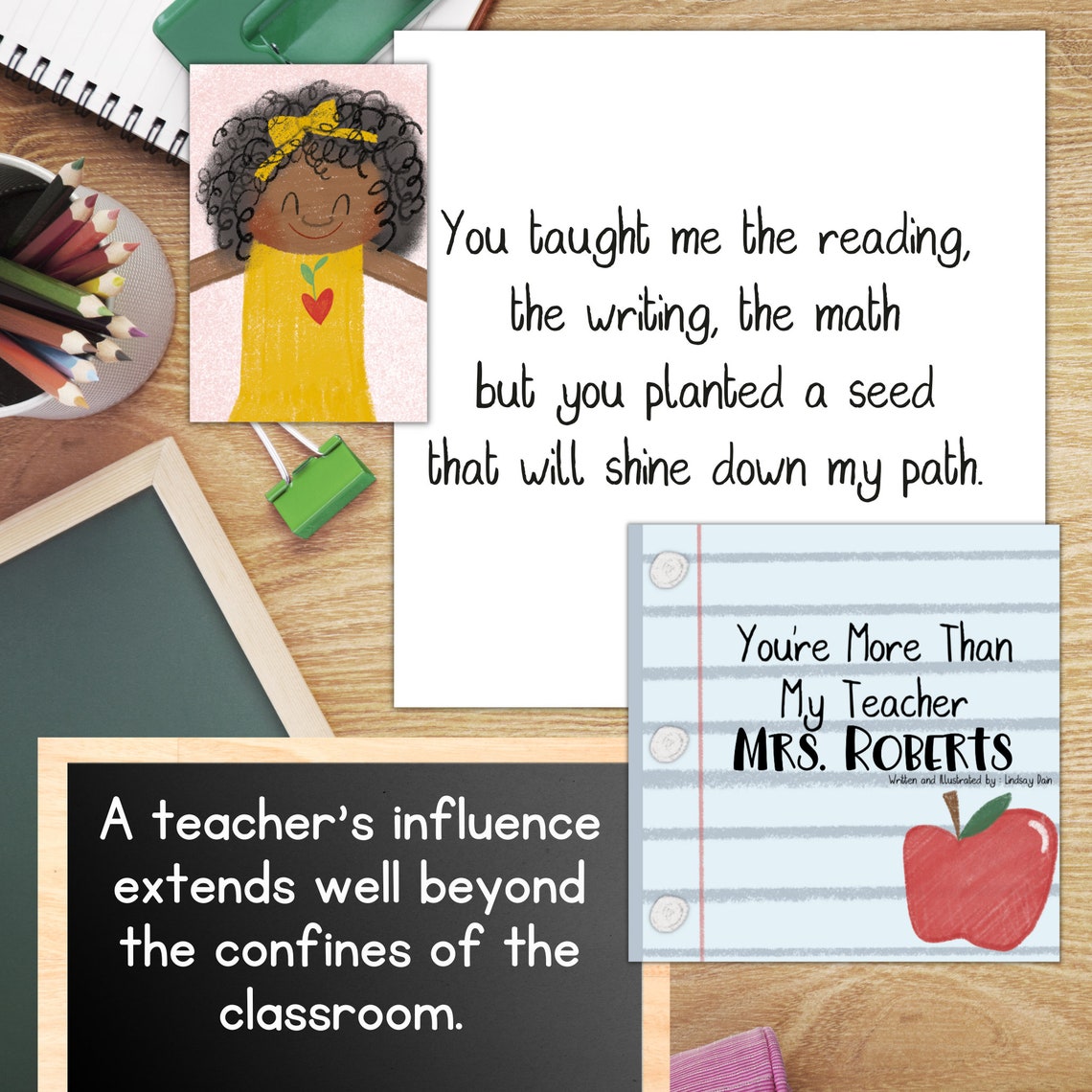 Personalized Teacher Storybook – "you're More Than My Teacher" - Etsy