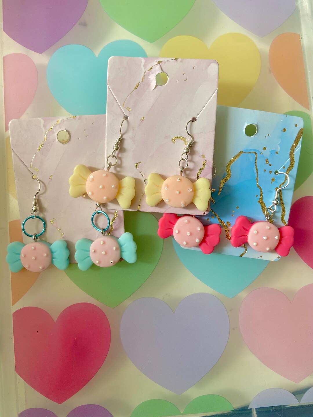Candy Earrings 0w0 Cute Kawaii Earrings, Decora Jewelry - Etsy