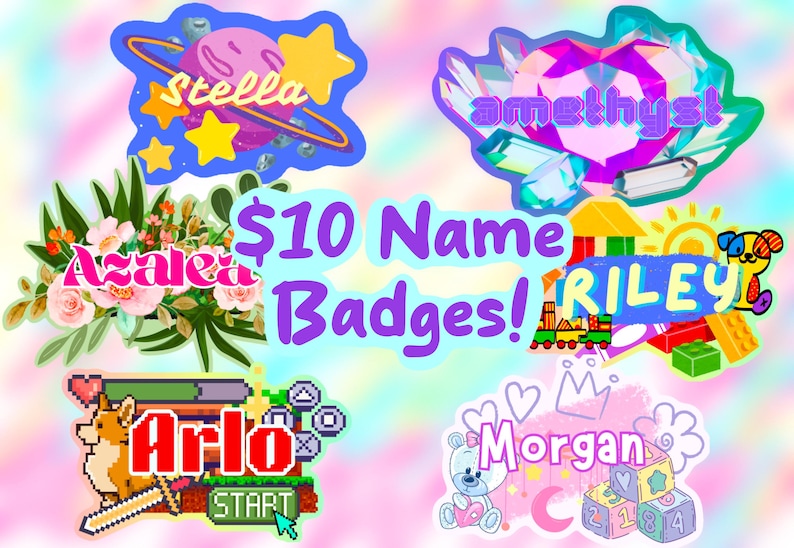 Custom Furry Name Badge - Etsy