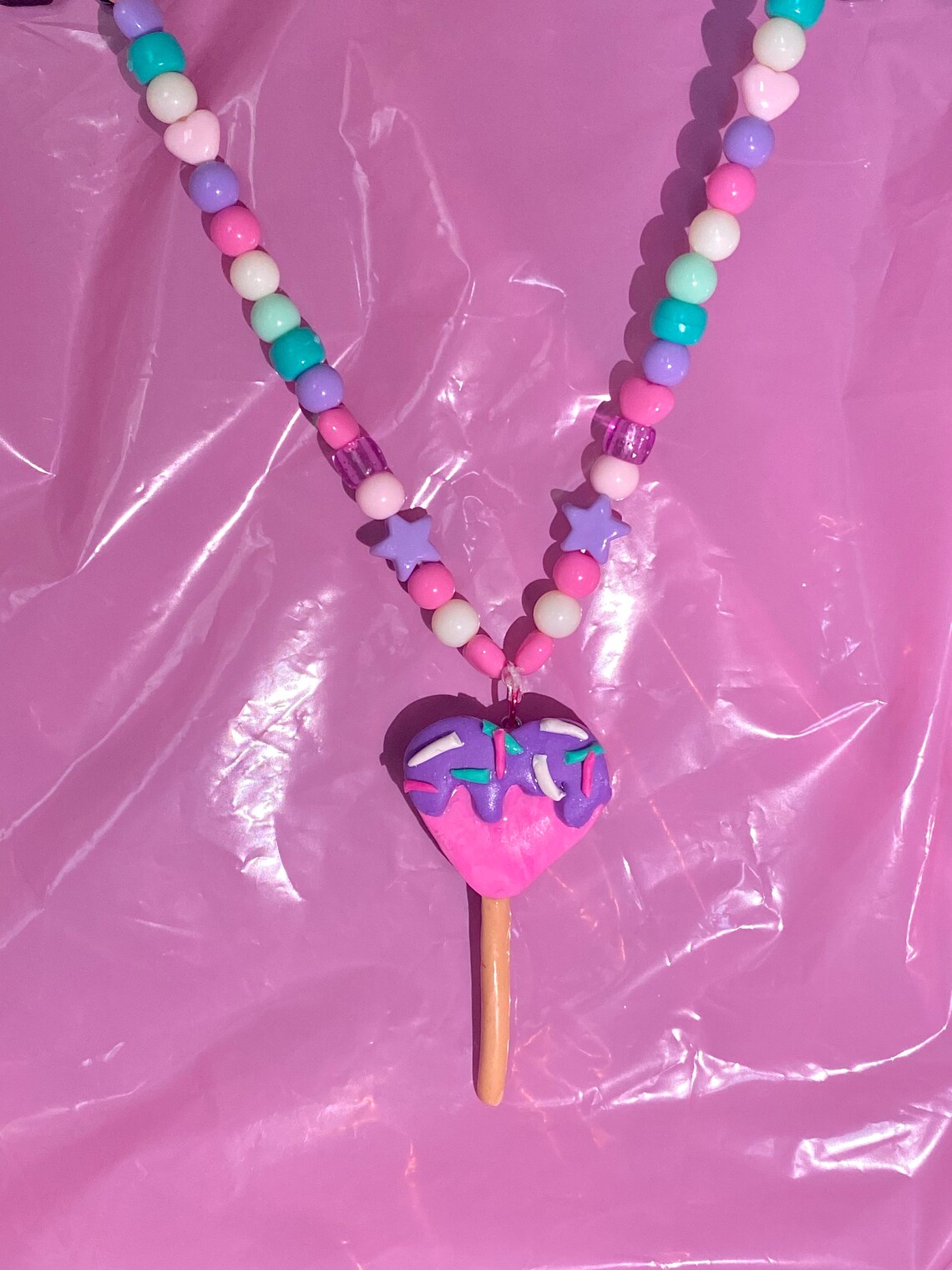 Pastel Kandi Charm Necklace Fairy Kei Yumekawaii Kawaii - Etsy