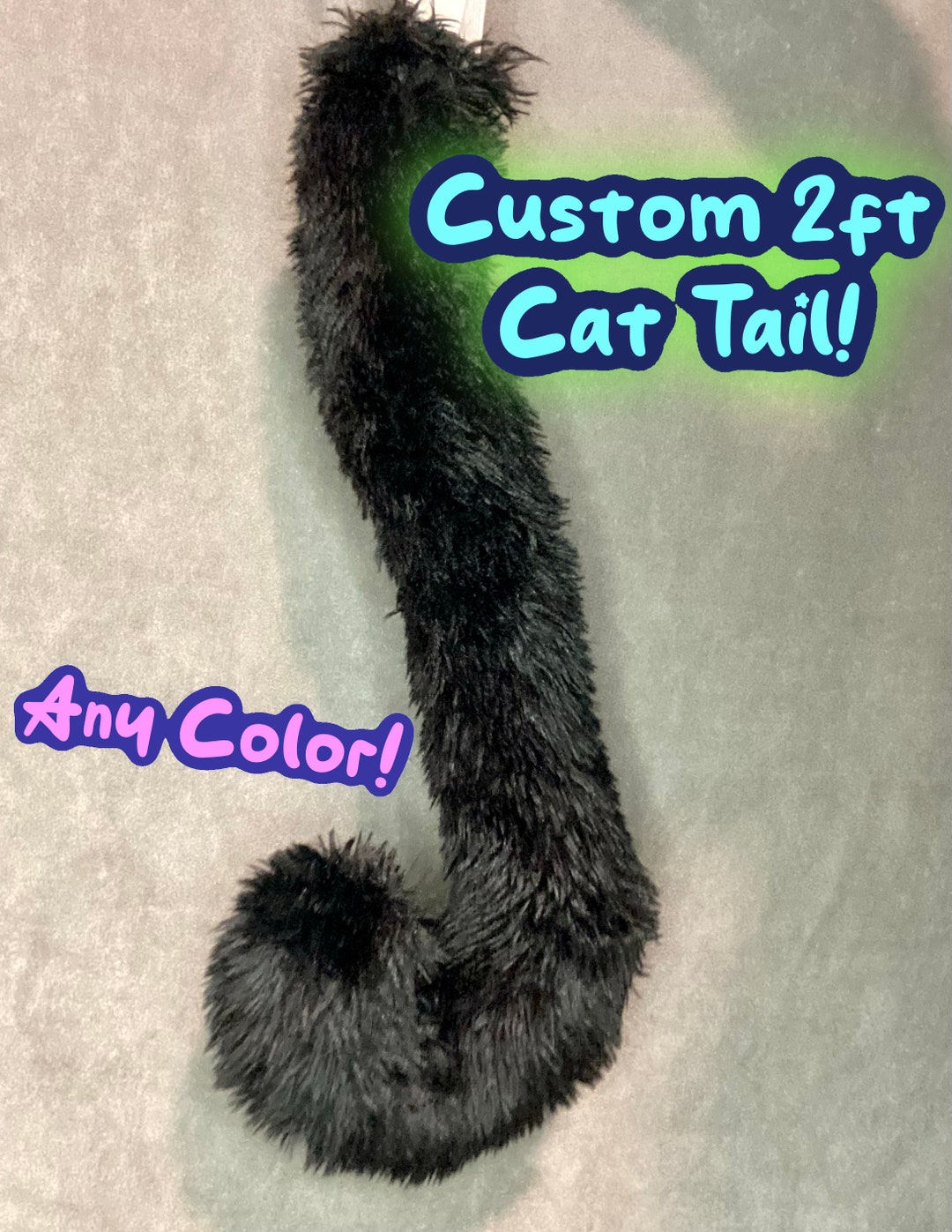 Custom Neko/cat Tail! Furry Tail, Cosplay Cat Costume - Etsy