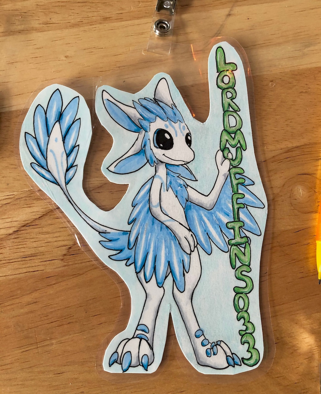 Custom Furry Badge Full Body With Name - Etsy