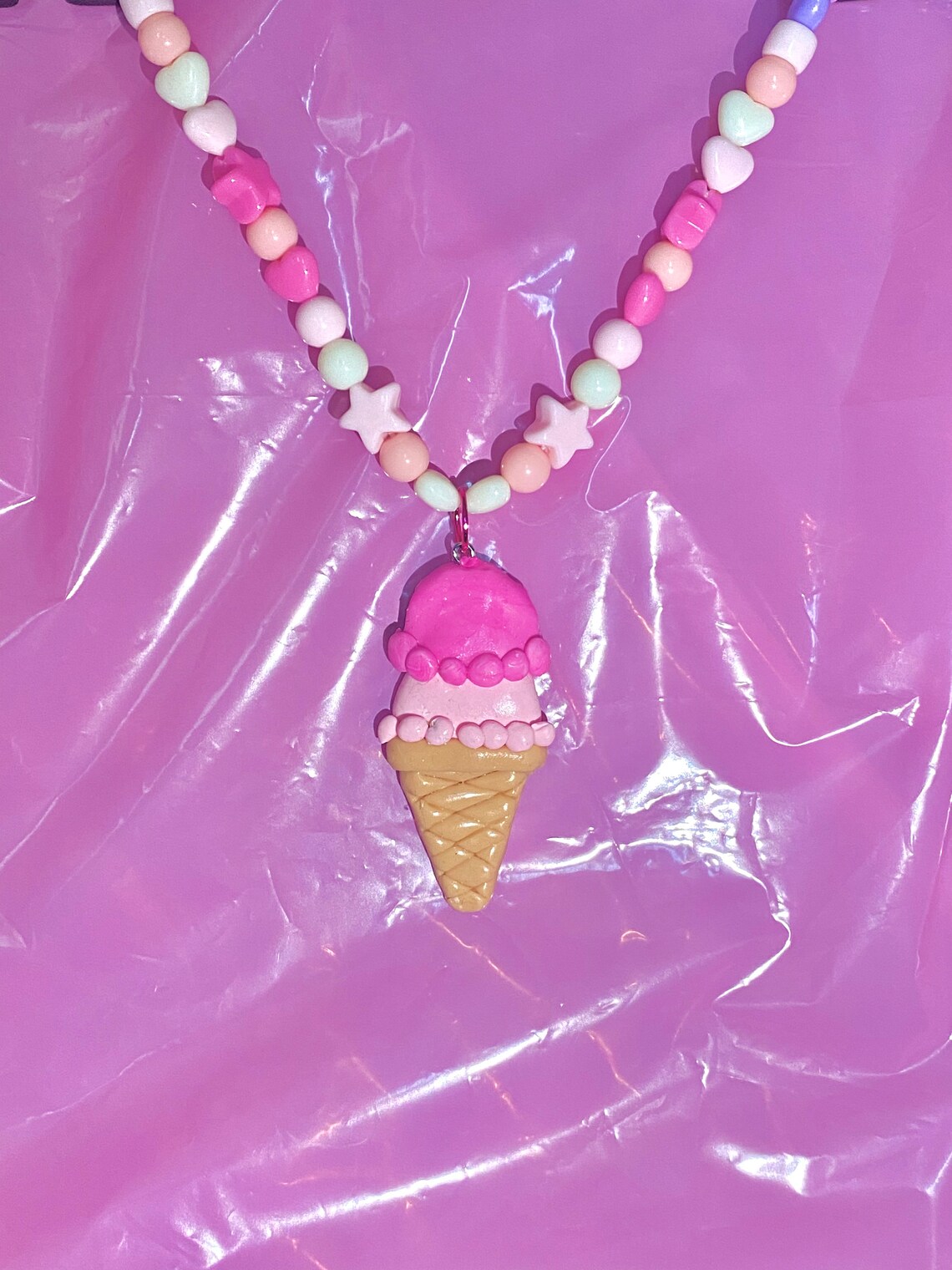 Pastel Kandi Charm Necklace Fairy Kei Yumekawaii Kawaii - Etsy