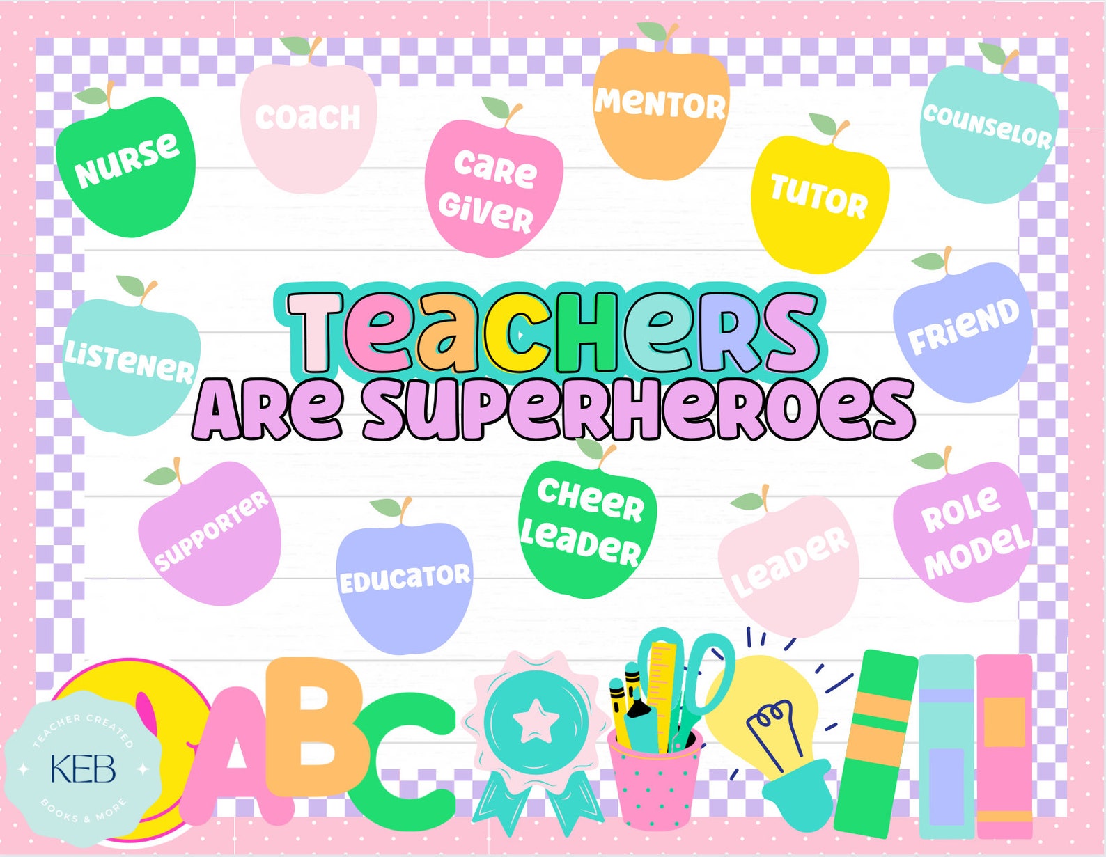 Easy Teacher Appreciation Bulletin Board Ideas for Staff - Sweet Tooth ...