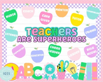 Teacher Appreciation Poster Kit for Classroom Bulletin Board Kit Coffee ...