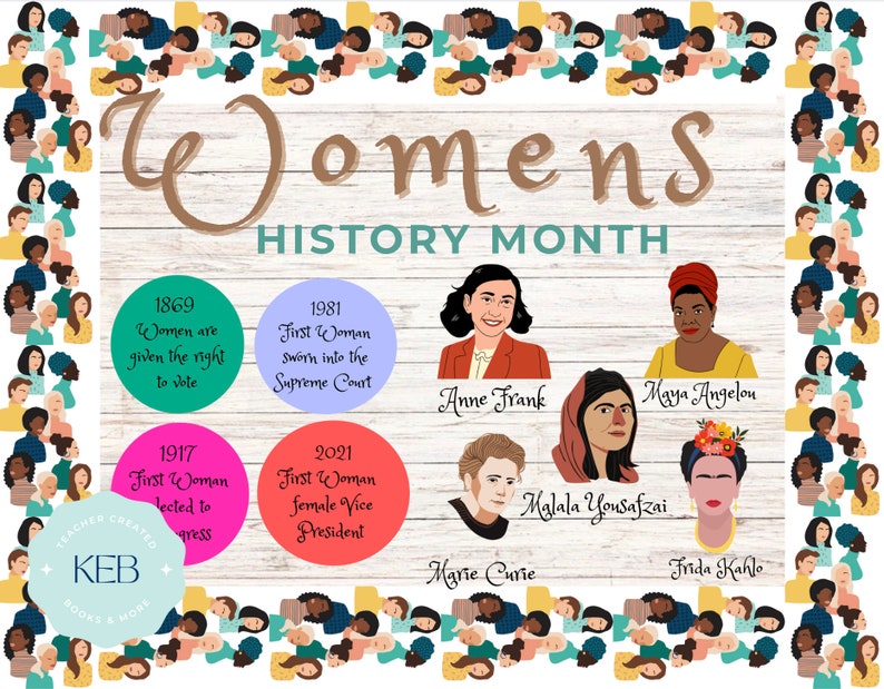 Women’s History Month Bulletin Board for March - Etsy