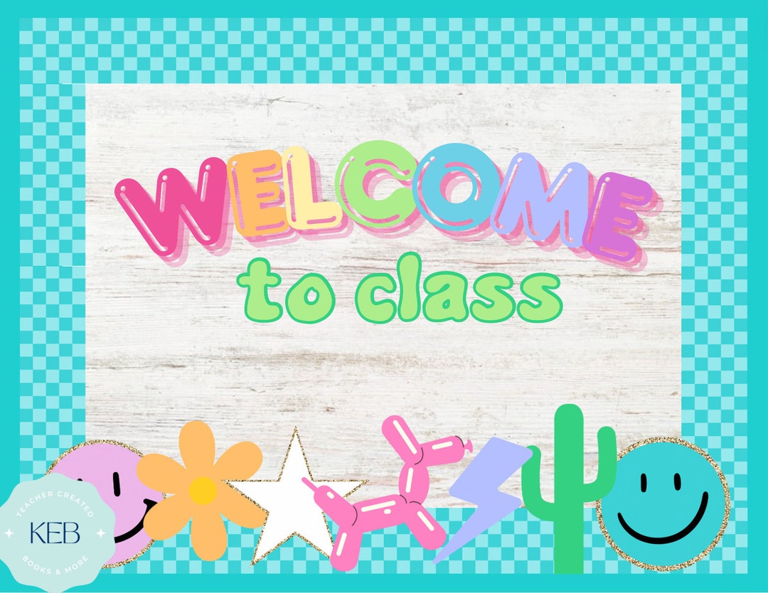 Welcome to Class Balloon Bulletin Board Kit - Etsy