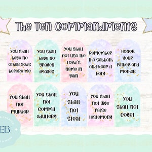 EDITABLE Pastel Christian Classroom Decor Kit Bundle With 17 Products ...