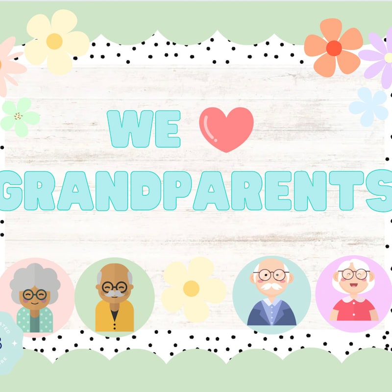 Grandparents Banner - Etsy