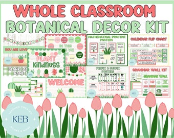 Botanical Christian Classroom Decor Bundle - Etsy