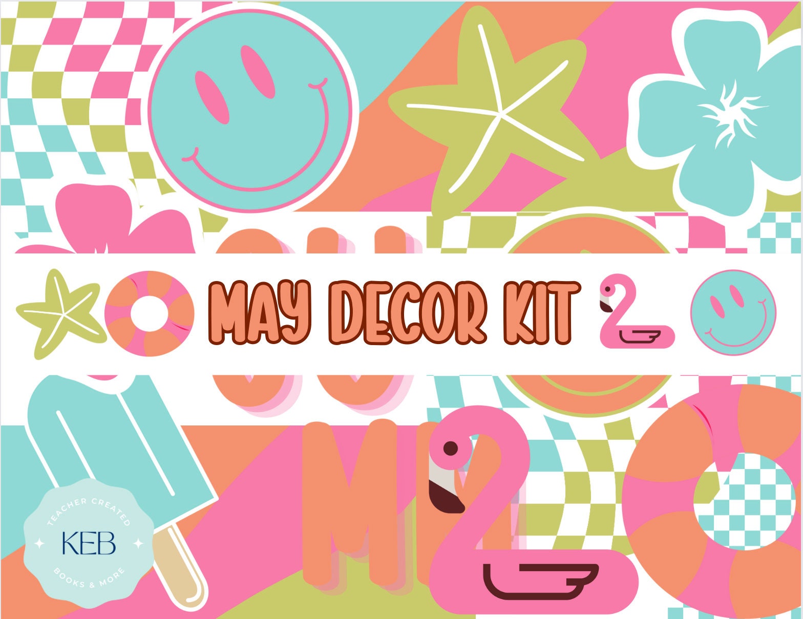 Retro Summer Classroom Decor Kit - Etsy