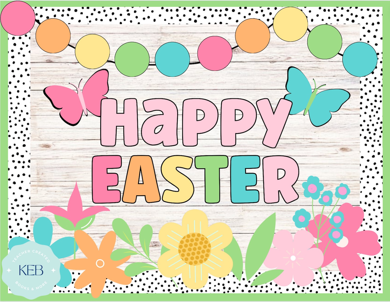 Easter Spring Classroom Bulletin Board Kit - Etsy