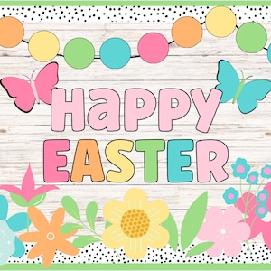 Easter Spring Classroom Bulletin Board Kit - Etsy