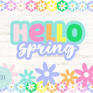 Spring Daisy Bulletin Board Kit - Etsy