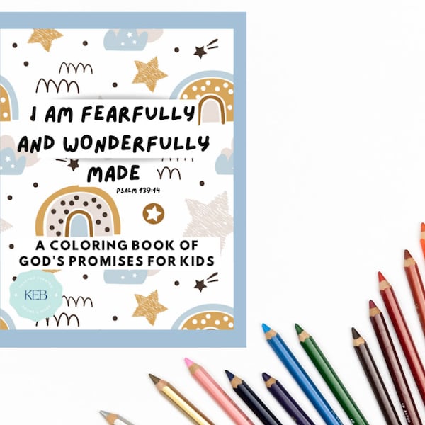 Coloring I Am Fearfully and Wonderfully Made - Etsy