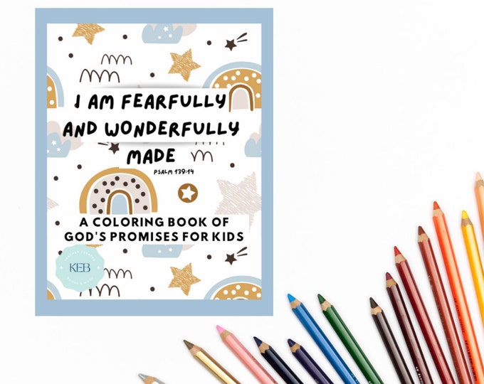 You Are Fearfully and Wonderfully Made- Children's Coloring Page ...