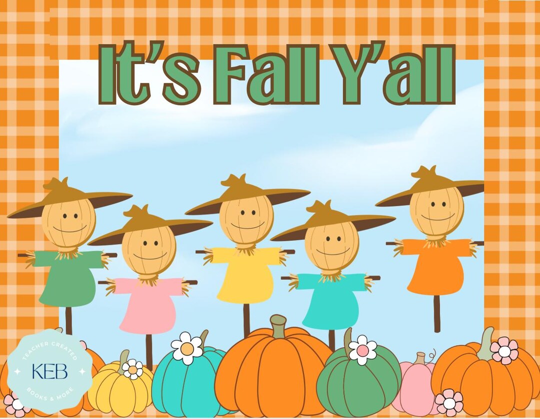 Fall Scarecrow Pumpkin Bulletin Board - Etsy