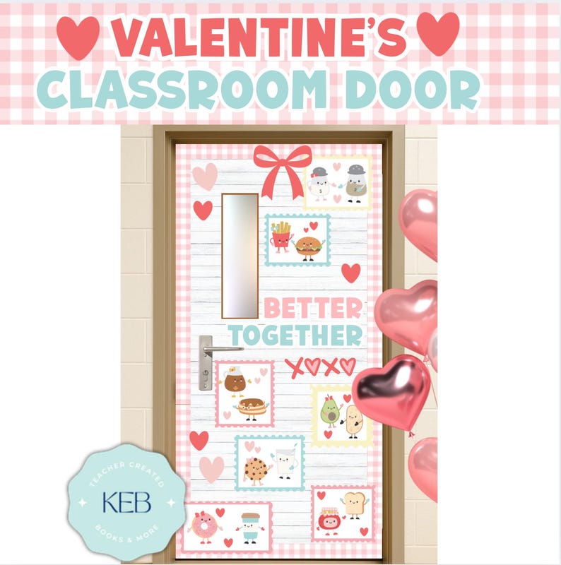Valentine’s Day Bulletin Board & Door Decor Kit “better Together ...