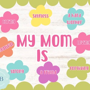 Mothers Day Affirmations May Bulletin Board Kit - Etsy