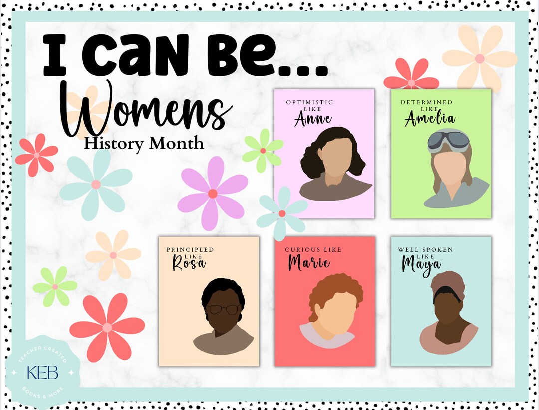 Women’s History Month Inspirational Bulletin Board - Etsy