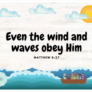 Wind and Waves Bible Verse Bulletin Board - Etsy