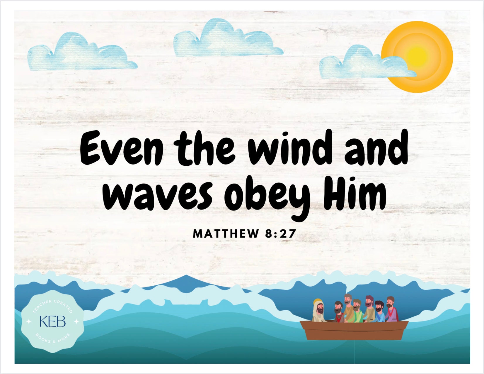 Wind and Waves Bible Verse Bulletin Board - Etsy