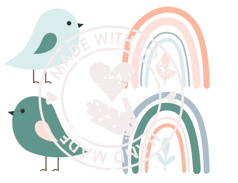 Boho Rainbow and Birds Class Decor Pack - Etsy