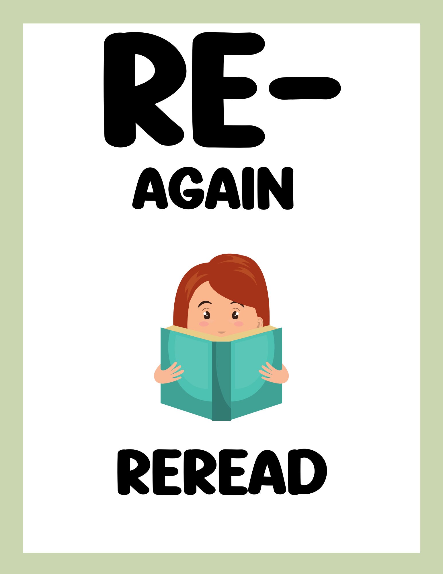 24 Green Prefix & Suffix Posters for the Classroom - Etsy