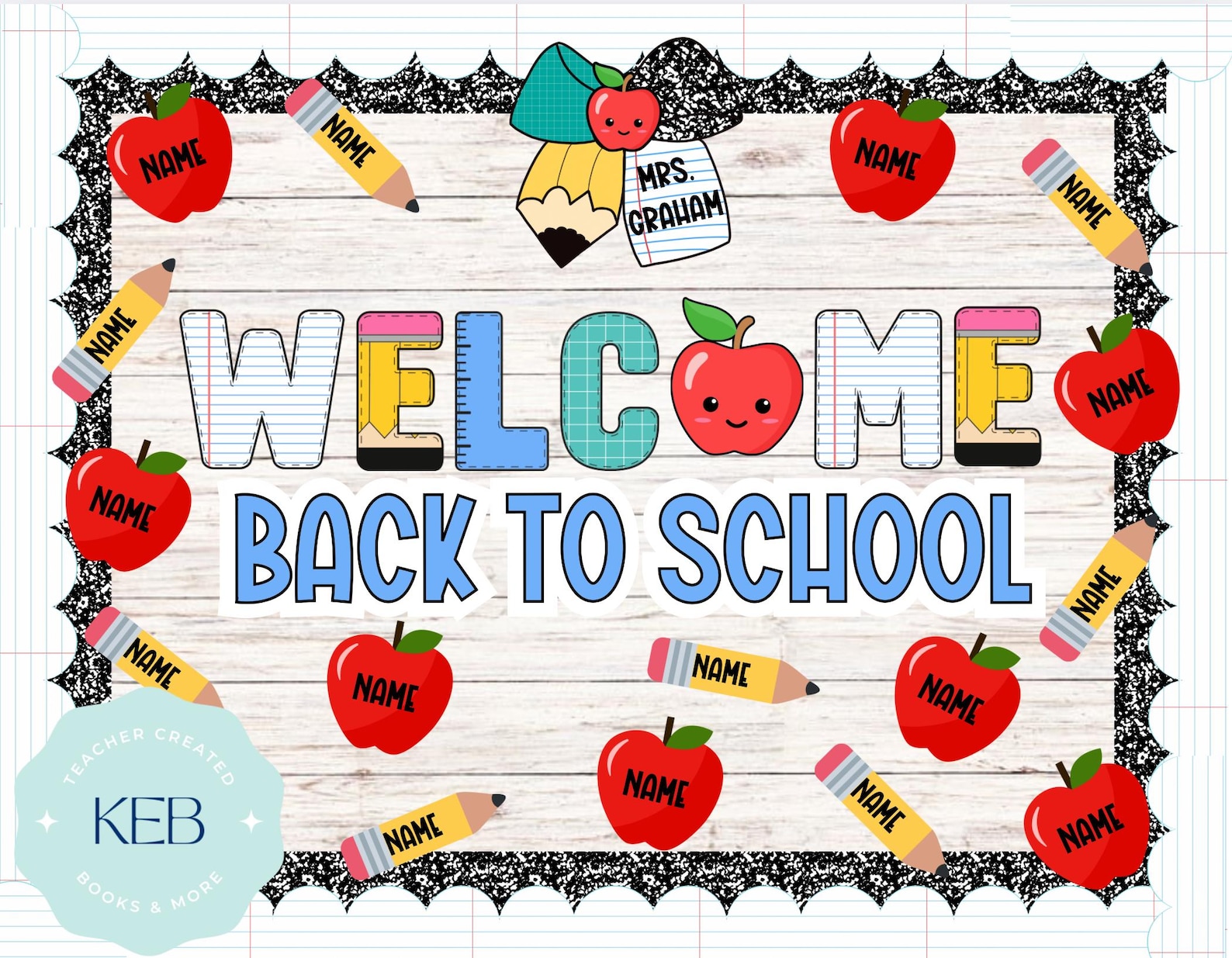 Editable Back to School Class Names Bulletin Board Kit | School ...
