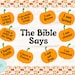 Biblical Affirmation Fall Pumpkin Bulletin Board Kit - Etsy