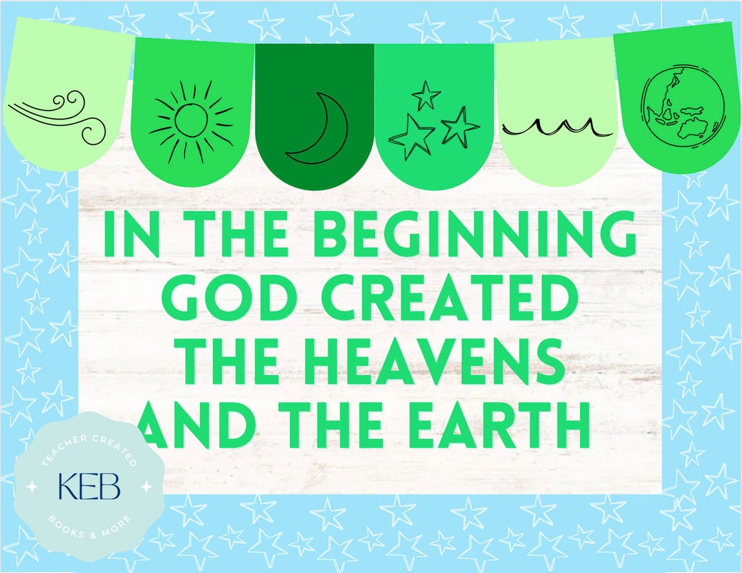 God Created Genesis Bulletin Board Kit - Etsy