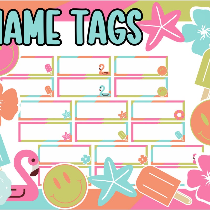 Cubby Tags Spring - Etsy