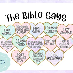 Bible Affirmation Bulletin Board Bundle Includes 12 Holiday Themes - Etsy