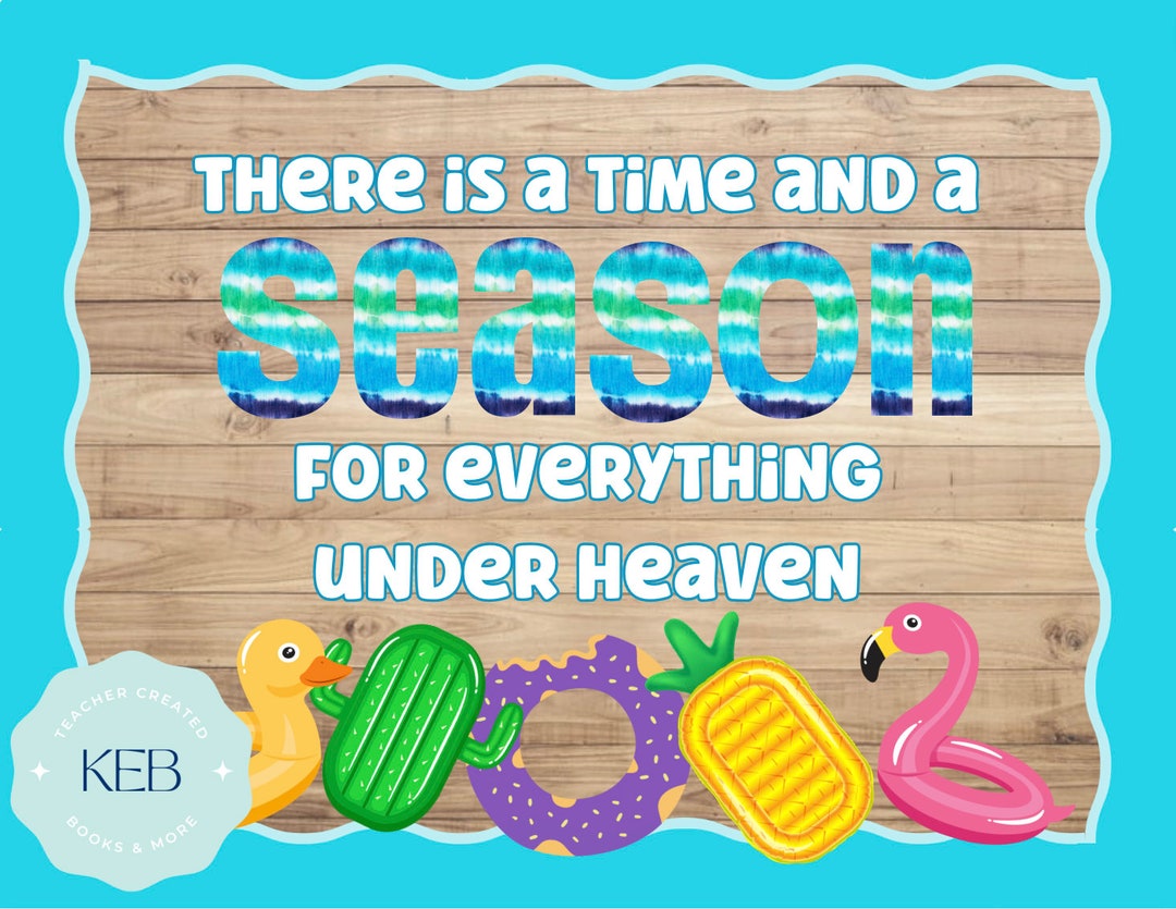 Ecclesiastes Summer Bulletin Board Kit - Etsy