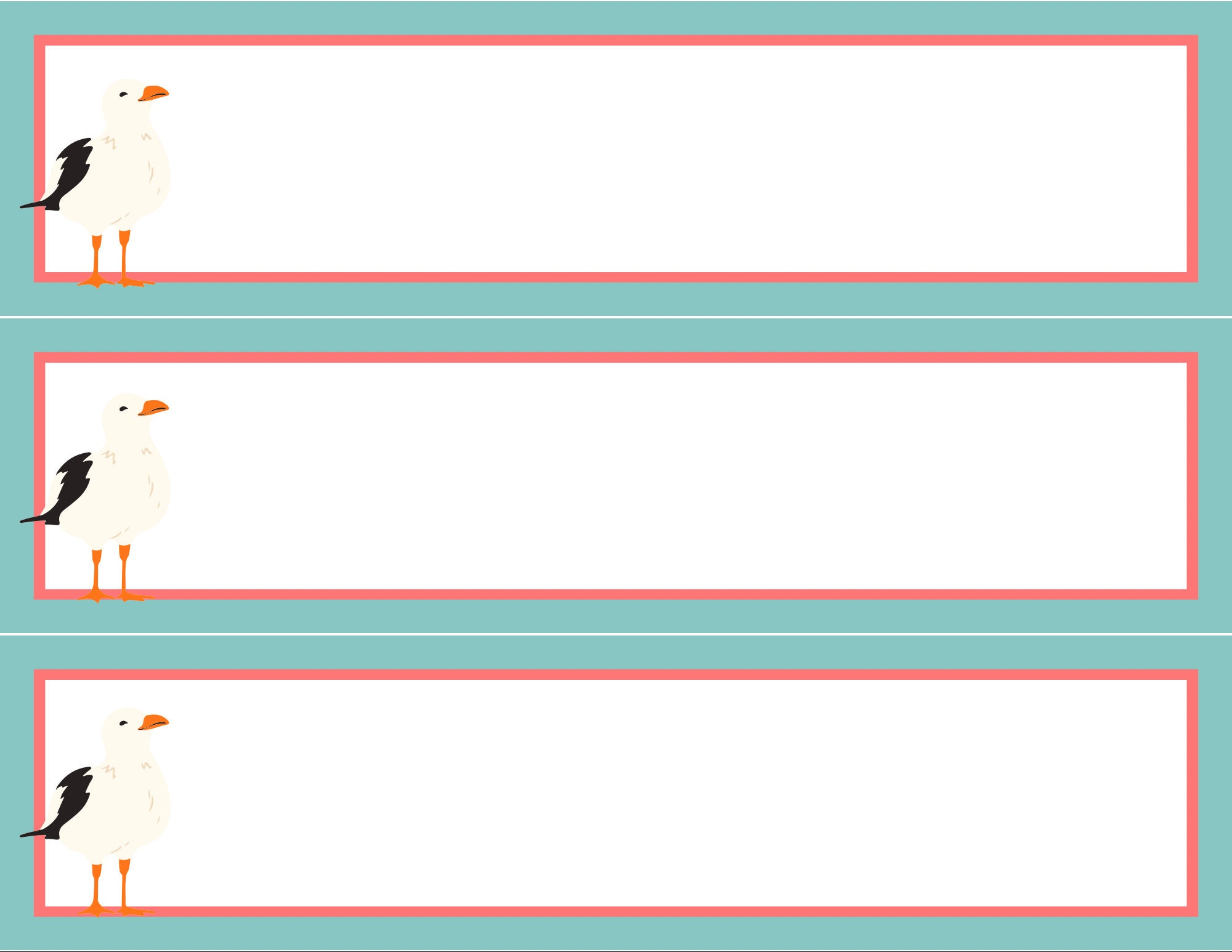 Sunset Beach Classroom Blank Name Tags or Labels - Etsy