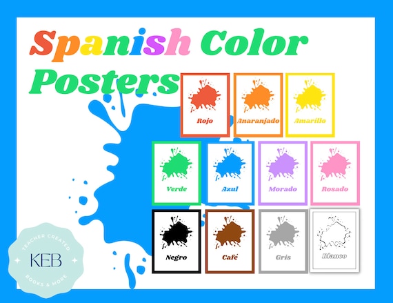 Colors In Spanish Red Purple Beige And More