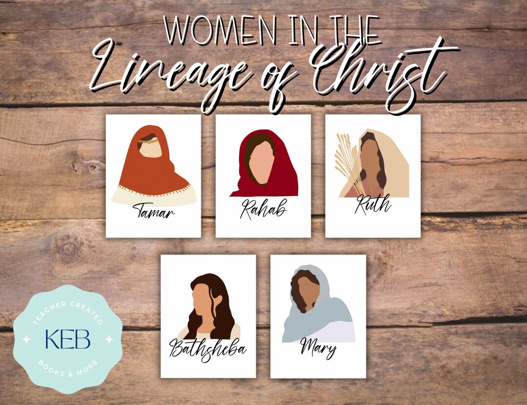 Women in the Lineage of Christ Hand Drawn Art - Etsy
