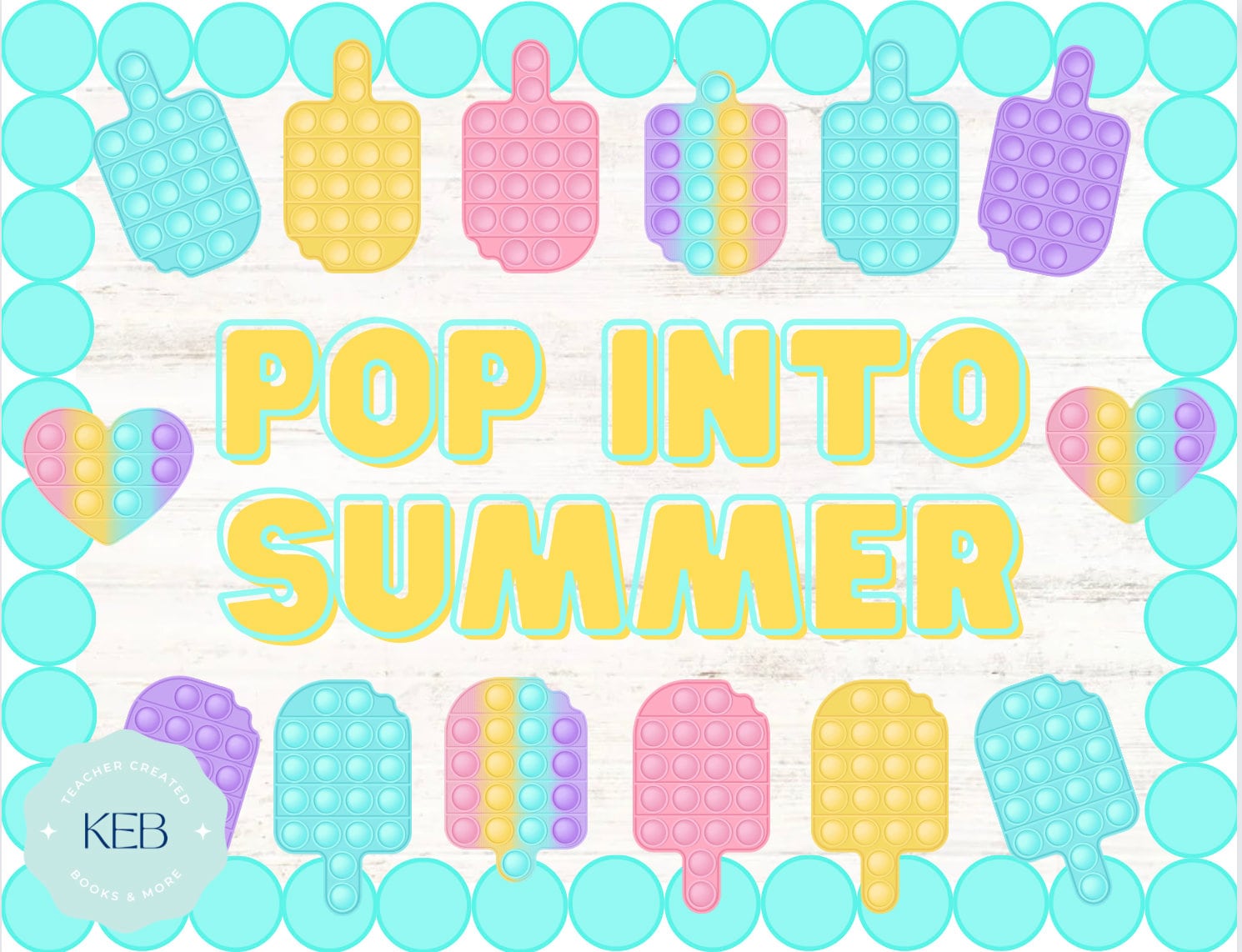 Pop Into Summer Bulletin Board Kit - Etsy
