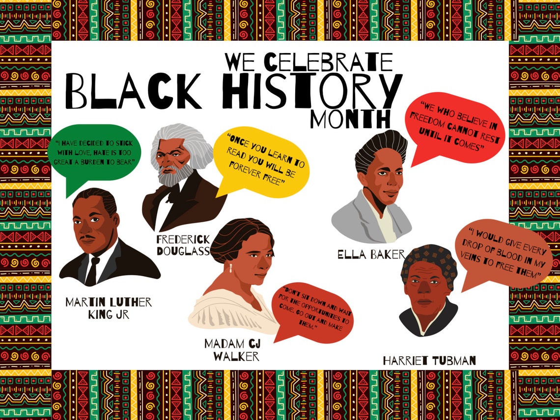 Black History Month Bulletin Board - Etsy